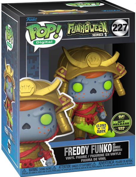 FUNKOWEEN: FREDDY FUNKO AS ZOMBIE SAMURAI Pop! Vinyl - NFT EXCLUSIVE ...