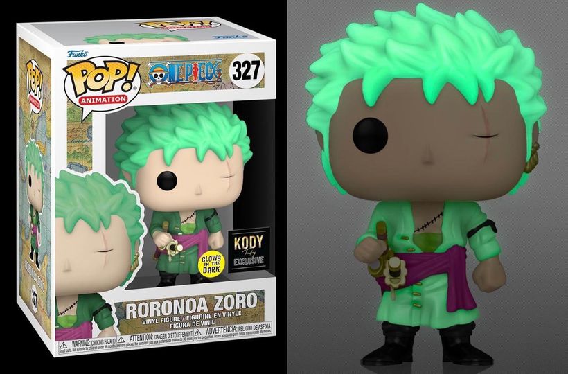 One Piece - Roronoa Zoro Glow Pop! Vinyl - KODY TRAINING EXCLUSIVE ...