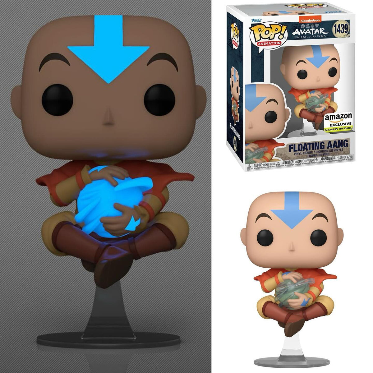 AVATAR - Floating Aang Glow Pop! Vinyl - AMAZON EXCLUSIVE| Rogue Online ...