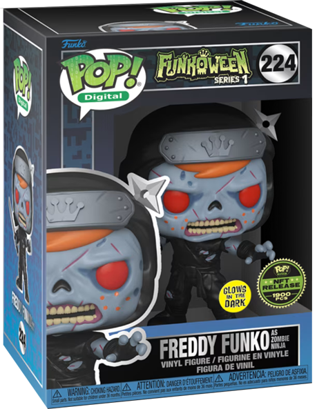 FUNKOWEEN: FREDDY FUNKO AS ZOMBIE NINJA Pop! Vinyl - NFT EXCLUSIVE ...