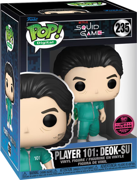SQUID GAME: Player 101: Deok-Su Pop! Vinyl - NFT EXCLUSIVE| Rogue ...