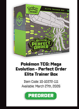 PRE-ORDER - POKÉMON TCG: MEGA EVOLUTION - PERFECT ORDER ELITE TRAINER ...