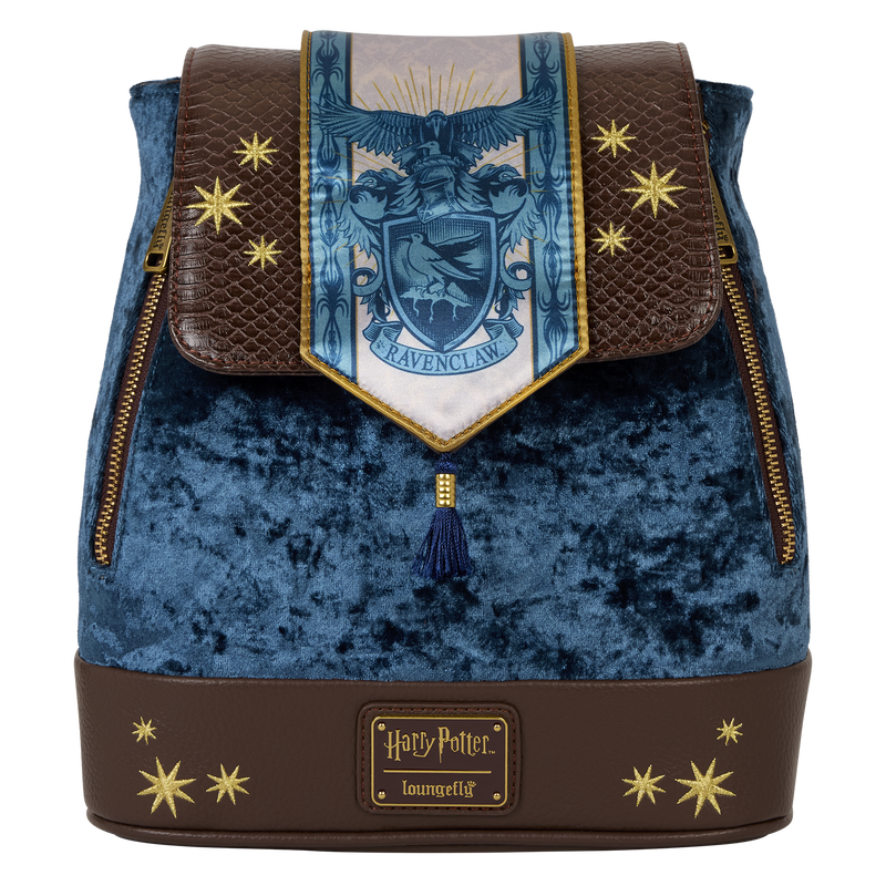 LOUNGEFLY - HARRY POTTER - RAVENCLAW BANNER VELVET MINI BACKPACK - LOU ...