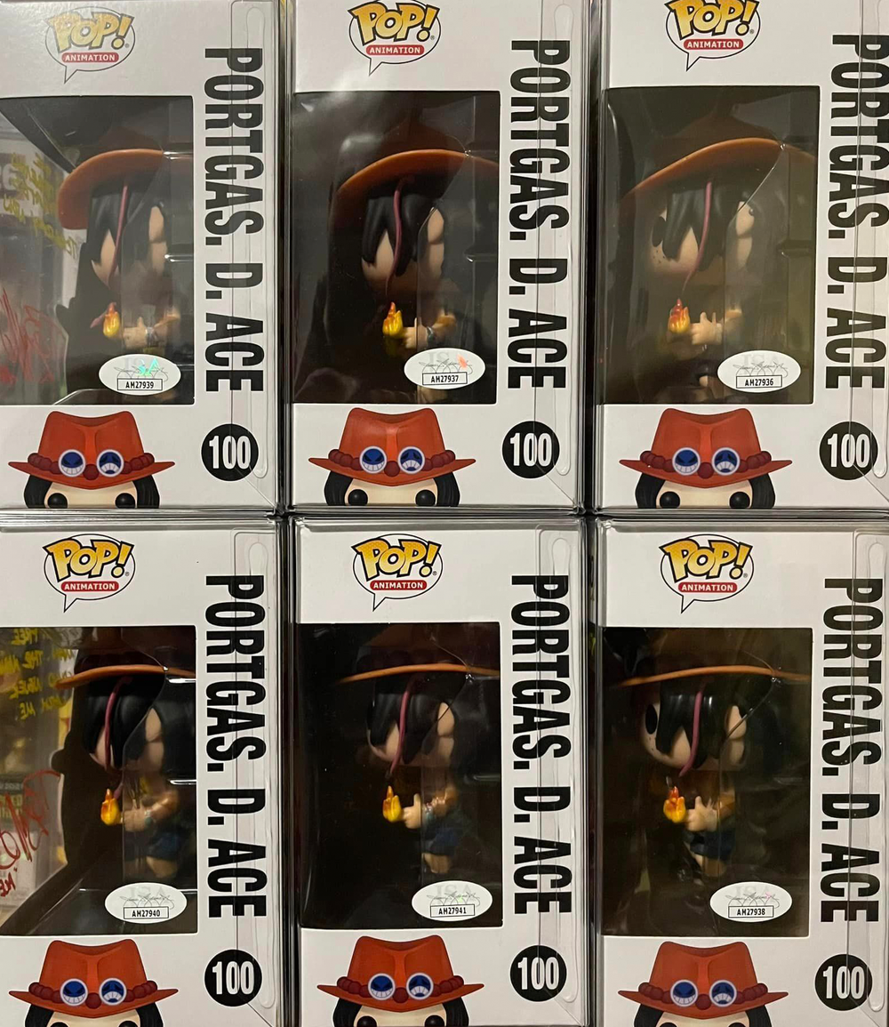 ONE PIECE - Portgas D Ace Pop! Vinyl Figure - SIGNED JSA CERTIFIED ...