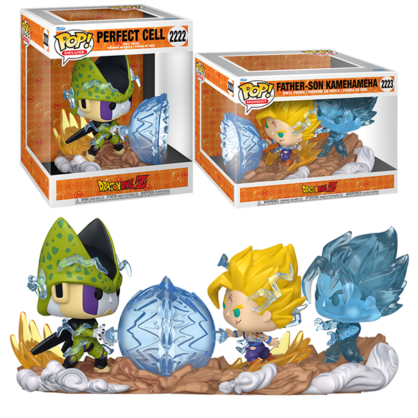 DRAGON BALL Z - PERFECT CELL VS GOHAN & GOKU FATHER-SON KAMEHAMEHA (BU ...