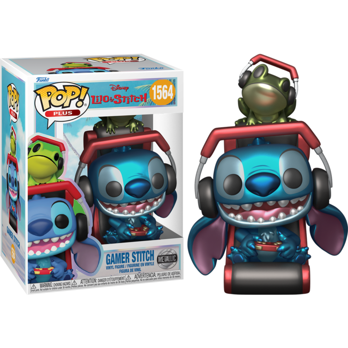 Lilo & Stitch - Gamer Stitch (METALLIC) Exclusive Pop! Vinyl Figure ...