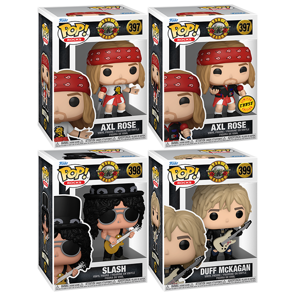 GUNS N ROSES: Slash Duff McKagan Axl Rose Pop! Vinyl Figure - CHASE BU ...