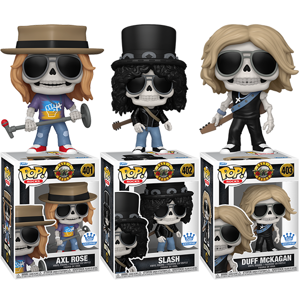GUNS N ROSES: Skeleton Edition Pop! Vinyl - BUNDLE (SET OF 3) - FUNKO ...