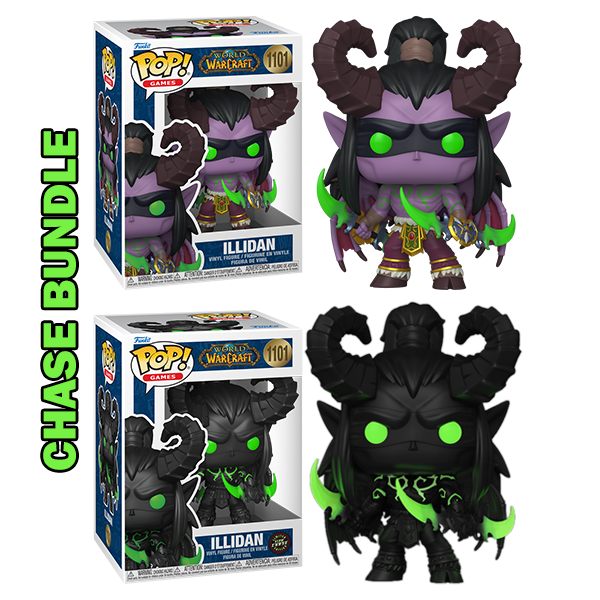 WORLD OF WARCRAFT - Illidan Pop! Vinyl Figure - CHASE BUNDLE| Rogue ...