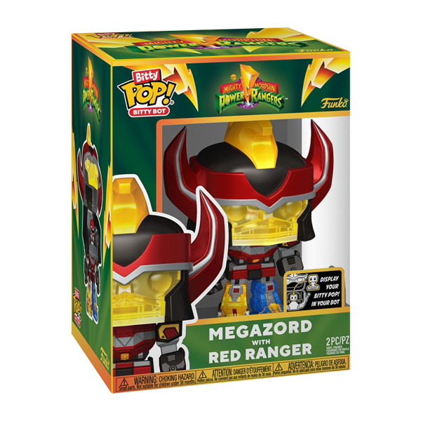 POWER RANGERS - Bitty Bot Megazord with Red Ranger Pop! Vinyl Figure ...