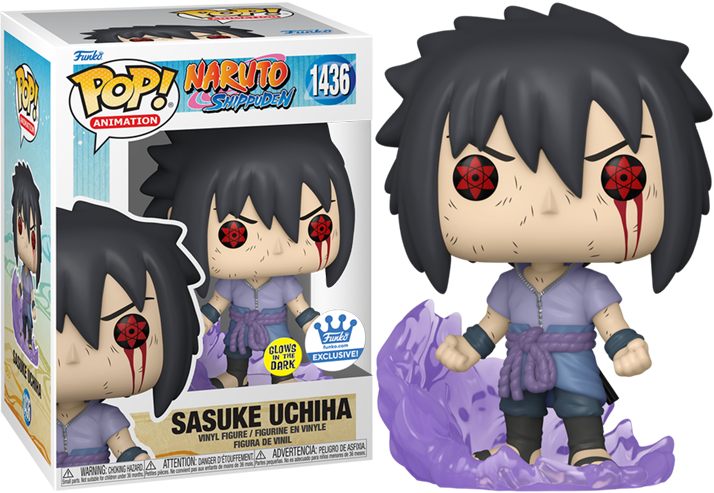 NARUTO: Sasuke Uchiha (Amaterasu) Glow Pop! Vinyl - FUNKO EXCLUSIVE ...