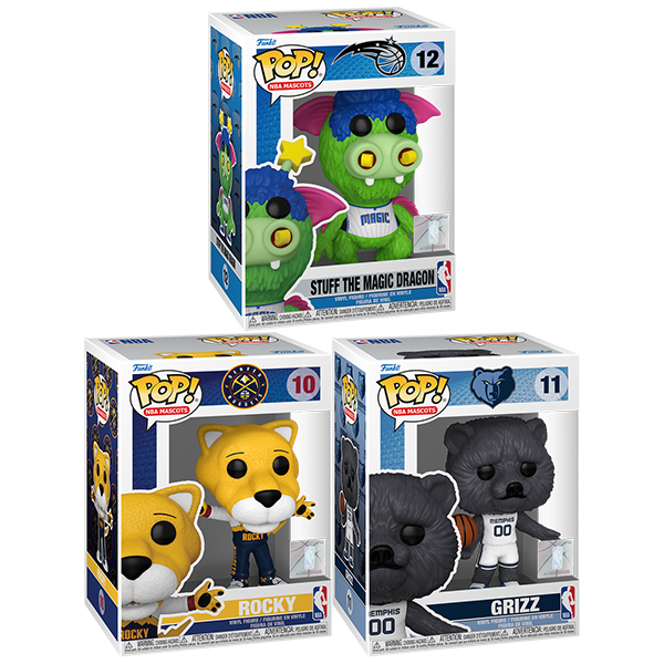 NBA: Mascot Pop! Vinyl Figure - (BUNDLE SET OF 3)| Rogue Online Pty Ltd