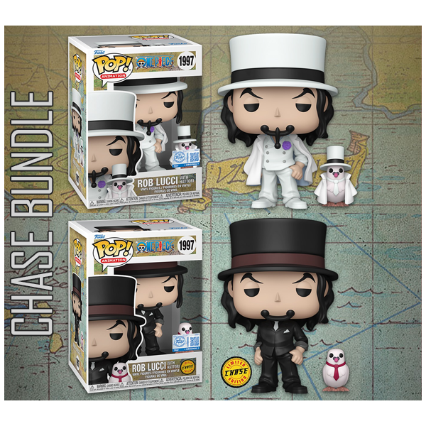 ONE PIECE - Rob Lucci with Hattori Exclusive Pop! Vinyl - CHASE BUNDLE ...