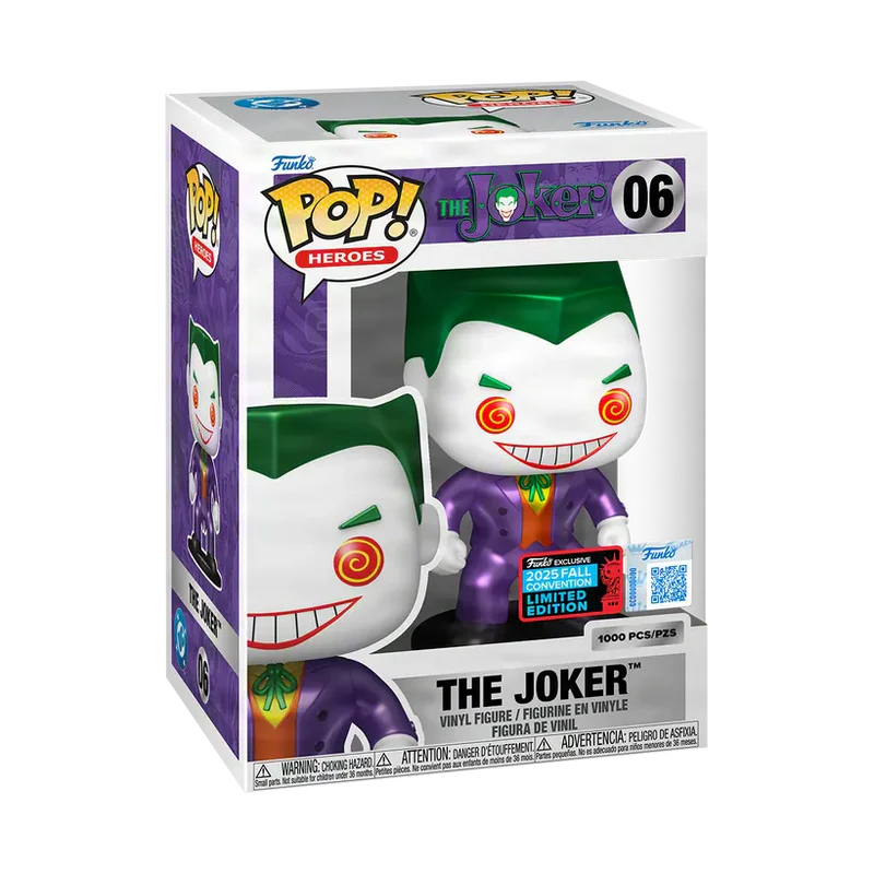 PRE-ORDER - DC HEROES - DC COMICS JOKER (METALLIC) POP! VINYL + FUNKO ...