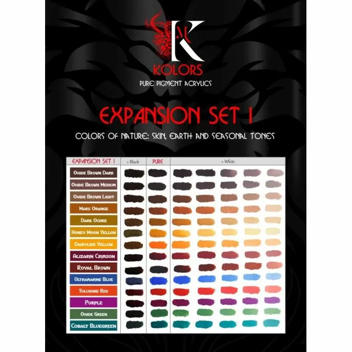 Kimera Kolors Pure Pigments Expansion Set: Colors of Nature| Rogue ...