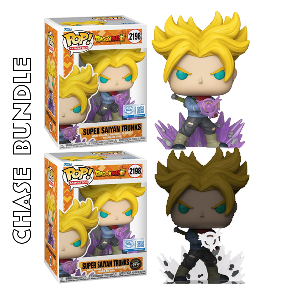 DRAGON BALL Z - SUPER SAIYAN TRUNKS POP! VINYL - CHASE BUNDLE - EXCLUS ...