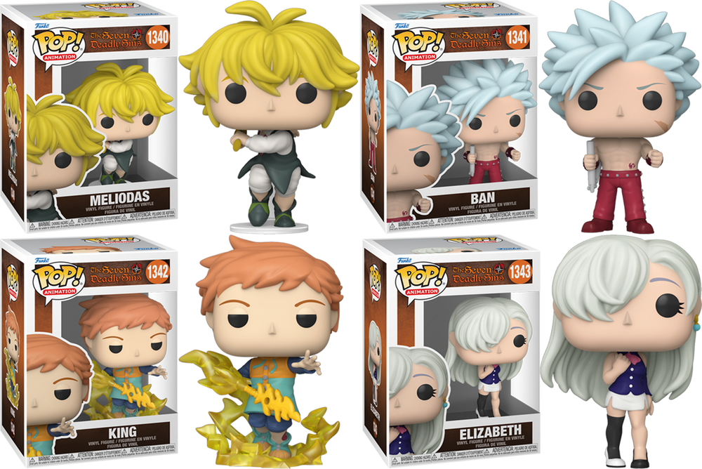 THE SEVEN DEADLY SINS Pop! Vinyl Bundle (Set of 4)| Rogue Online Pty Ltd