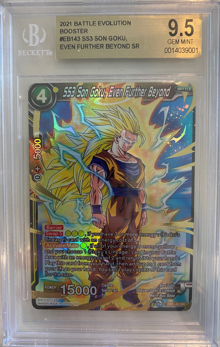 DBZ - 2021 Battle Evolution Booster - Son Goku, Even Further Beyond SR ...