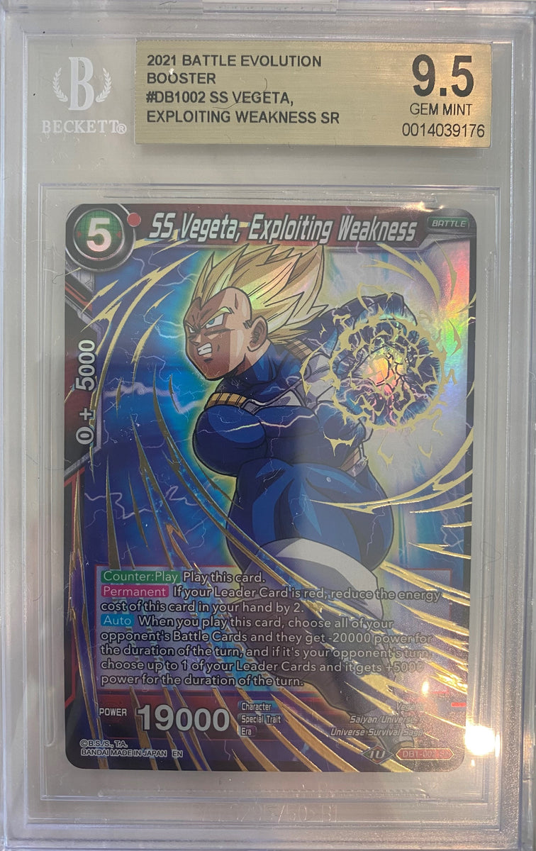 DBZ - 2021 Battle Evolution Booster - SS Vegeta, Exploiting Weakness S ...