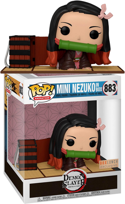 DEMON SLAYER - Mini Nezuko In A Box Exclusive Pop! Deluxe - BOX LUNCH ...