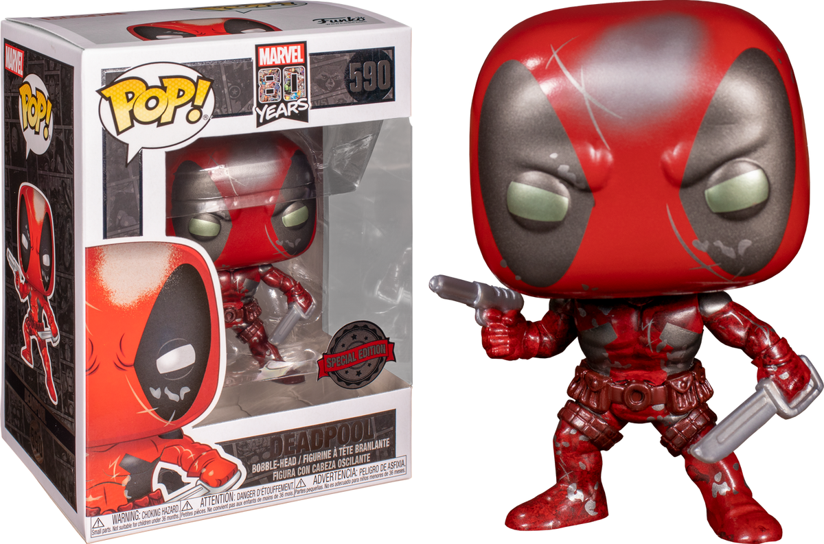 Deadpool - Deadpool 1st Appearance Metallic 80th Anniversary Exclusive ...