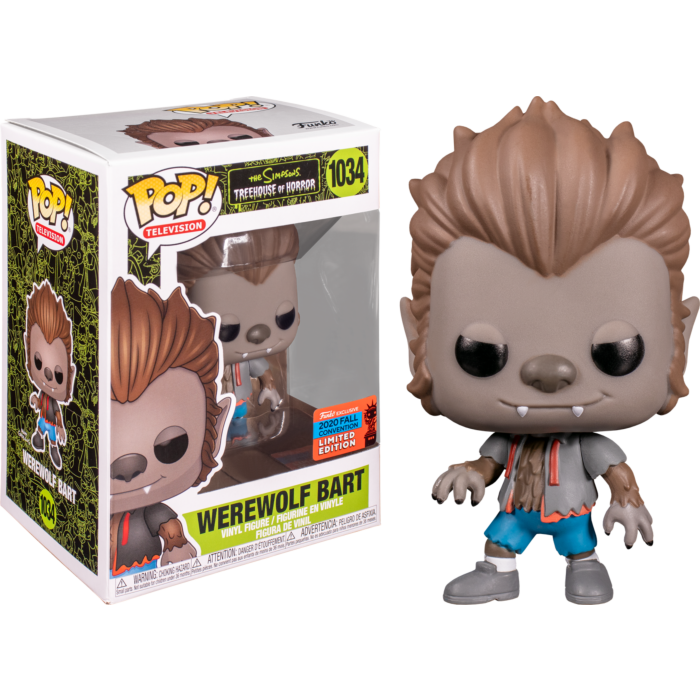 The Simpsons - Werewolf Bart Pop! Vinyl Figure (2020 Fall Convention E ...