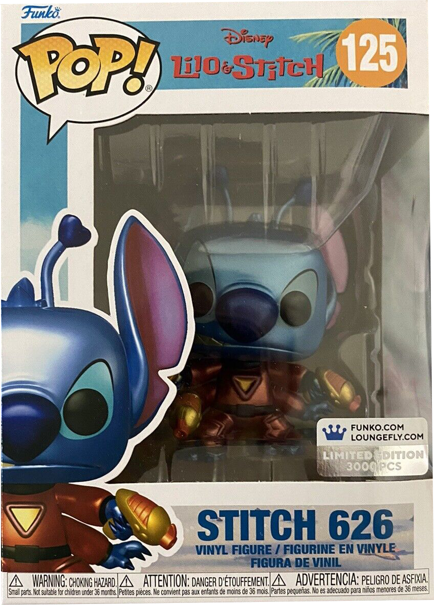 Disney - Stitch Metallic Experiment 626 Pop! Vinyl - LIMITED EDITION 3 ...